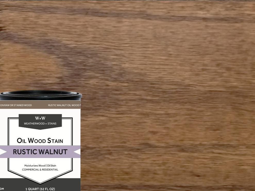 RUSTIC WALNUT Oil Wood Stain – Weatherwood Stains